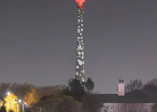 Robe Lights up Sentech Tower for Brixton Light Festival